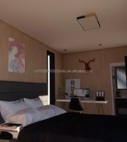 China Galvanized Steel Square Tubes Prefab Container House Movable Prefabricated Home 20ft Shipping Tiny Houses Customized Color for sale