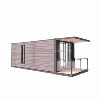 China Galvanized Steel Square Tubes Prefab Container House Movable Prefabricated Home 20ft Shipping Tiny Houses Customized Color for sale