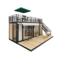 China Wall 50/75/100mm Wave Sandwich Panel Detachable Container Customized 20ft Pop-Up Coffee Shop for Fast and Convenient Stall for sale
