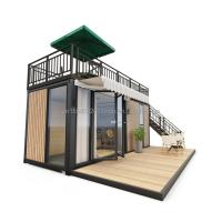 China Wall 50/75/100mm Wave Sandwich Panel Detachable Container Customized 20ft Pop-Up Coffee Shop for Fast and Convenient Stall for sale
