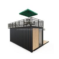 China Wall 50/75/100mm Wave Sandwich Panel Detachable Container Customized 20ft Pop-Up Coffee Shop for Fast and Convenient Stall for sale