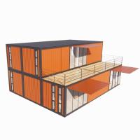 China Aluminum Alloy Windows and 50/75/100mm Wave Sandwich Panel Luxury Prefabricated Houses with Toilet for sale