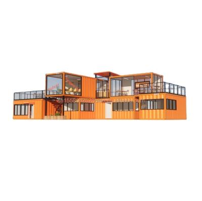 China Prefab Modular 3 Bedroom House Galvanized Steel Square Tubes 20ft or 40ft Ready-Made Tiny Cabin Kit Set for sale