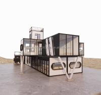 China Galvanized Steel Square Tubes Container Shop Shipping Container Portable Shop Container 3D Model Design for sale