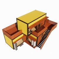 China Customized Color Modern Luxury Prefabricated Steel Houses with Toilet Shop Custom Selection for sale