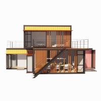China Customized Color Modern Luxury Prefabricated Steel Houses with Toilet Shop Custom Selection for sale