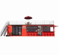 China Modern Luxurious 20ft 10ft Mini Cafe Bar Restaurant House Container Coffee Shop Prefabricated Steel Interior Design for Mall for sale