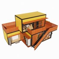 China Customized Color Modern Luxury Prefabricated Steel Houses with Toilet Shop Custom Selection for sale