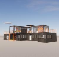 China Affordable Beautiful House with Walls Multiple Combinations of 20ft Prefab Home Tiny Houses Container in Customized Color for sale