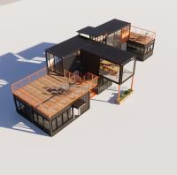 China Affordable Beautiful House with Walls Multiple Combinations of 20ft Prefab Home Tiny Houses Container in Customized Color for sale