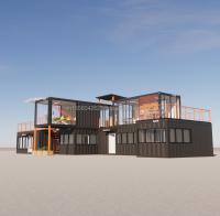 China Affordable Beautiful House with Walls Multiple Combinations of 20ft Prefab Home Tiny Houses Container in Customized Color for sale