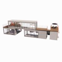 China 40ft Mobile Bar Restaurant Container Hotel Steel Container Storage Prefab Building with Galvanized Steel Frame and Bending for sale