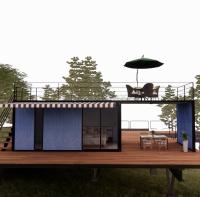 China Shop Modern and Easy-to-Assemble Prefab Modular House with 50/75/100mm Wave Sandwich Panel Walls for sale