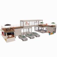China 40ft Mobile Bar Restaurant Container Hotel Steel Container Storage Prefab Building with Galvanized Steel Frame and Bending for sale