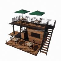 China 20ft Pop Up Container Bar And Coffee Shop Modular Movable Convenience Store Steel Frame With Galvanized Steel Bending for sale