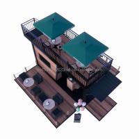 China 20ft Pop Up Container Bar And Coffee Shop Modular Movable Convenience Store Steel Frame With Galvanized Steel Bending for sale