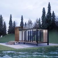 China 50/75/100mm Wave Sandwich Panel Wall Container House Prefabricated Mobile Villa for Modern Design for sale