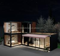 China Design Steel Structure Modular Villa Easy Assemble Modern Home Luxury Container Prefabricated Houses Flat Pack Container for sale