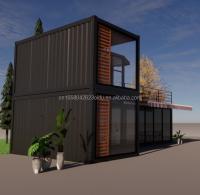 China Design Steel Structure Modular Villa Easy Assemble Modern Home Luxury Container Prefabricated Houses Flat Pack Container for sale