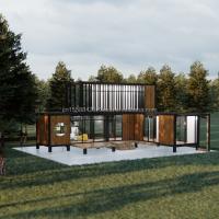 China Movable Galvanized Steel Container House for Villa Office and Public Toilet Prefabricated Villa for sale
