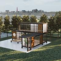 China Movable Galvanized Steel Container House for Villa Office and Public Toilet Prefabricated Villa for sale