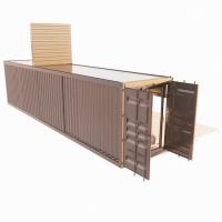 China Wall 50/75/100mm Wave Sandwich Panel Portable House Mobile Homes Prefabricated Shipping Container Bar Aluminum Alloy Windows for sale