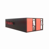 China 40ft Prefab Shipping Container Bar with 50/75/100mm Wave Sandwich Panel Walls for sale
