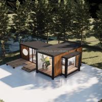 China Modern Design Luxury Glass Wall Prefab Container House StrayBirds Prefabricated Modular Home Hotel for Resort Villa for sale