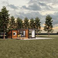 China Modern Design Luxury Glass Wall Prefab Container House StrayBirds Prefabricated Modular Home Hotel for Resort Villa for sale