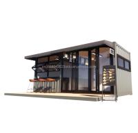 China Shop 20ft Prefabricated Container Bar with 50/75/100mm Wave Sandwich Panel Walls Portable and Easy to Set Up for sale