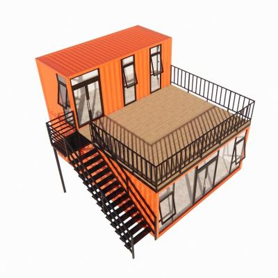 China Prefab Shipping Container Pop Up Coffee Shop Restaurant Wall Options of 50/75/100mm Wave Sandwich Panel for sale