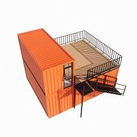 China Prefab Shipping Container Pop Up Coffee Shop Restaurant Wall Options of 50/75/100mm Wave Sandwich Panel for sale