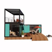 China Hotel Container House with Galvanized Steel Square Tubes Main Structure and 2 or 3 Bedrooms for sale