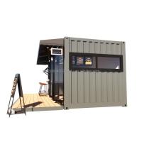 China Shop 20ft Prefabricated Container Bar with 50/75/100mm Wave Sandwich Panel Walls Portable and Easy to Set Up for sale