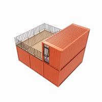 China Prefab Shipping Container Pop Up Coffee Shop Restaurant Wall Options of 50/75/100mm Wave Sandwich Panel for sale