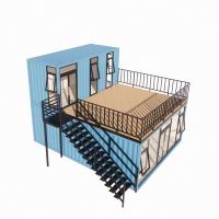 China Prefab Shipping Container Bar Pop Up Coffee Shop Restaurant Mobile Container Bar with Galvanized Steel Bending Steel Frame 180g for sale