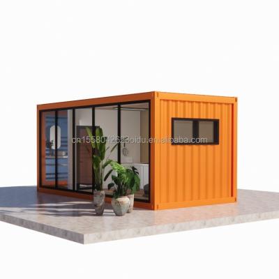 China Prefab Living Container House Mobile Container Home With Bathroom Kitchen bedroom Customized Color Aluminum Alloy Windows for sale