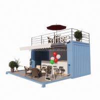 China Mini 20 Foot Pop-Up Store with Modern Design and Sturdy Galvanized Steel Square Tubes Two Story Container Bar Stall for sale