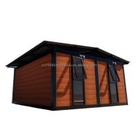 China Removable Sandwich Panels Flat Pack Prefabricated Garden House for Easy Assembly and Transport in 20ft or 40ft Container for sale