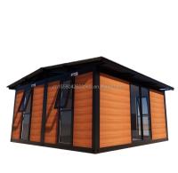 China Removable Sandwich Panels Flat Pack Prefabricated Garden House for Easy Assembly and Transport in 20ft or 40ft Container for sale