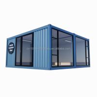 China 2023 Prefabricated Modular Container Houses with Aluminum Alloy Windows and Galvanized Steel Square Tubes for sale