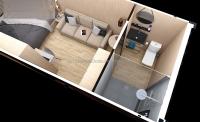 China 20ft Custom Flat Packaging Wooden Container Prefab House for Garden Office Hotel Container Houses for sale