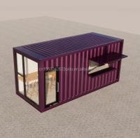 China 20ft Prefab Shipping Container Pop Up Coffee Shop Restaurant Mobile Container Bar with Modern Bathroom Design and Style for sale