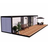 China Hotel 20ft Removable Mini Sandwich Panel Steel Prefabricated Flat Pack Prefabricated Small Modular Garden House Kit for sale