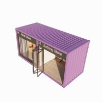 China 20ft Container Pop Up Coffee Shop Restaurant Mobile Container Bar with Modern Design and Customized Color for sale