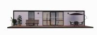 China Hotel 20ft Removable Mini Sandwich Panel Steel Prefabricated Flat Pack Prefabricated Small Modular Garden House Kit for sale