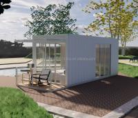 China 20ft Steel Frame Galvanized Steel Bending 180g Bathroom Container House Movable Prefabricated House for Products for sale