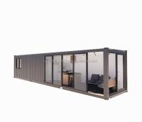 China Easy Installation 20ft Prefab Shipping Container Home Houses with Bathroom and Wall 50/75/100mm Wave Sandwich Panel for sale