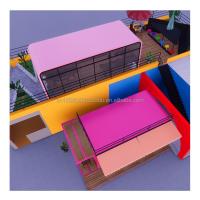 China 20ft Flat Mobile Container Shop Store Coffee Retail Stall featuring 50mm Wave Sandwich Panel Wall for in Hotel for sale