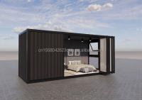 China Easy Installation 20ft Prefab Shipping Container Home Houses with Bathroom and Wall 50/75/100mm Wave Sandwich Panel for sale